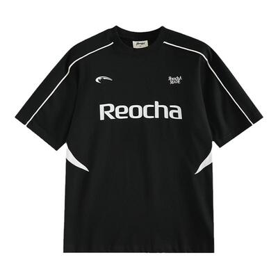 REOCHA拼接撞色赛车短袖TEE