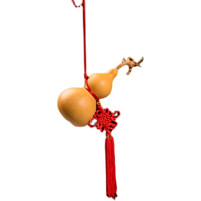 文玩中国风结水木大小葫芦挂件饰