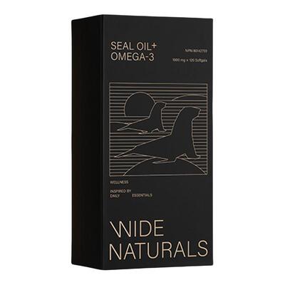 WIDE加拿大进口海豹油Omega-3呵护心脑血管1000mg*120粒小黑罐