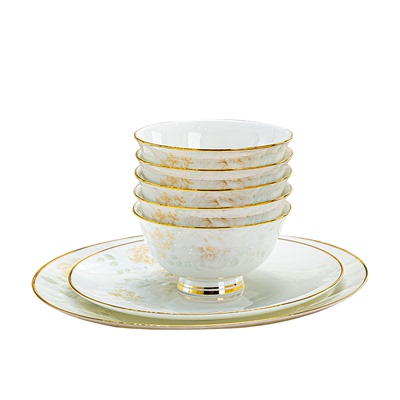 碗碟套装家用陶瓷釉下彩餐具套装