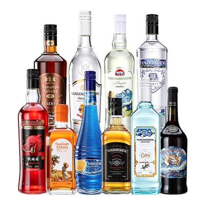 梵高星空款调酒基酒组合十件套