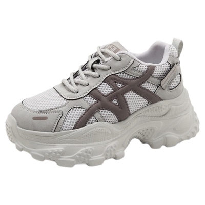 厚底老爹鞋女内增高加绒运动鞋子