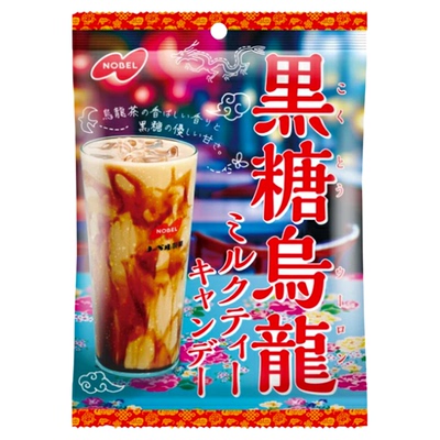 日本进口诺贝尔黑糖乌龙茶糖果