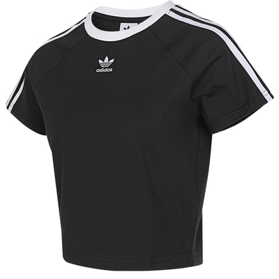 adidas阿迪达斯三叶草女子上衣3S CALI SS运动休闲短袖T恤JC8703