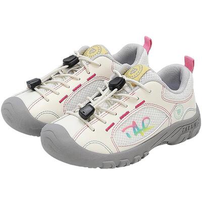 泰兰尼斯中大童校园运动鞋春季包头防踢透气防滑女童户外徒步鞋