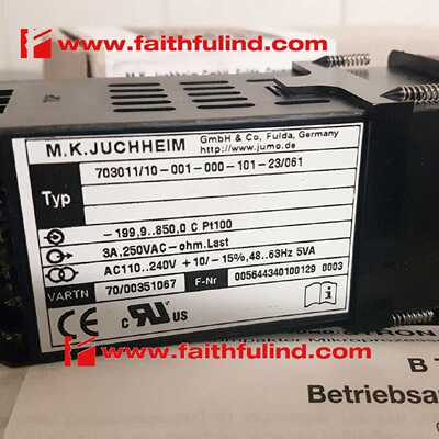 议价Jumo 00351067 久茂全新温控器 703011/10-001-000-101-23/06