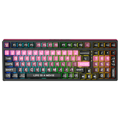 狼蛛F2098无线三模蓝牙机械键盘