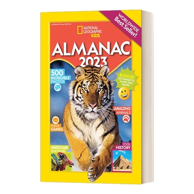 英文原版 National Geographic Kids Almanac 2023 International edition 国家地理儿童版年鉴2023年 国际版 英文版 进口英语书籍