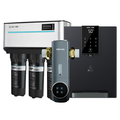 安吉尔净水器家用直饮全屋三件套装0阻垢剂J1205+自动前置+管线机