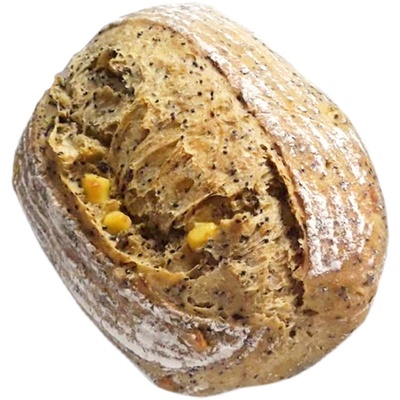 纯全麦面包早餐乳酪芝麻欧包未加糖没加油轻脂健康咸味芝士面包