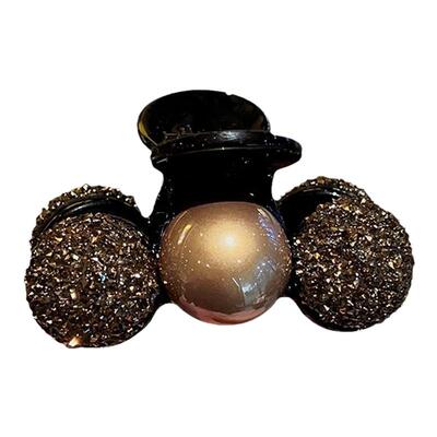 后脑勺半抓发夹简约侧边鲨鱼夹女