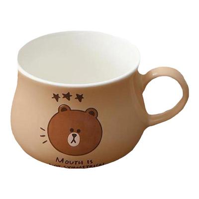 LINE FRIENDS牛奶杯家用早餐杯儿童专用卡通高颜值水杯隔夜燕麦杯