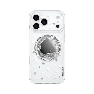 MASFEIL × 雾色星芒适用苹果18Promax手机壳新款Ro9磁吸带支架iPhone17Pro保护套高级感女ip16pm网红超薄15