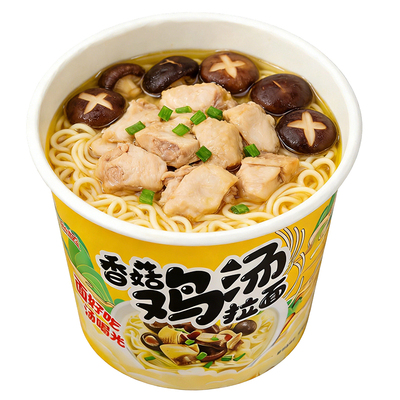 香菇鸡汤拉面桶装整箱细面宿舍宵夜泡面方便面速食解馋零食晚餐