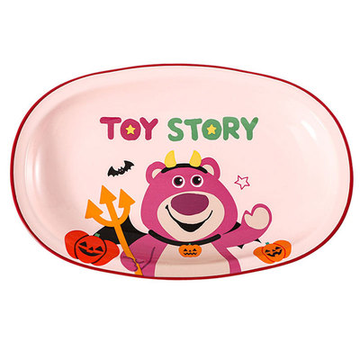 雅诚德草莓熊卡通陶瓷碗釉下彩