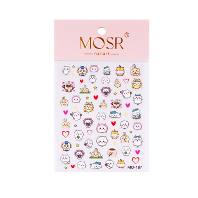 可爱吉伊咔哇指甲贴纸浮雕贴画