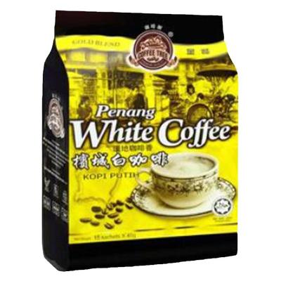 马来西亚进口 槟城咖啡树白咖啡 三合一速溶咖啡粉600g/装