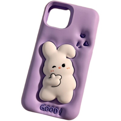 苹果iphone软壳简约捏捏卡通