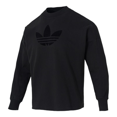 阿迪达斯三叶草男装长袖卫衣26春季新款宽松训练健身运动服KD6575