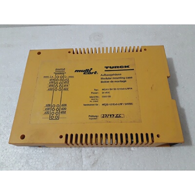 TURCK MCA1BV32121Ex0LRP4 24VDC MODULAR MOUNTING CASE MULTICA