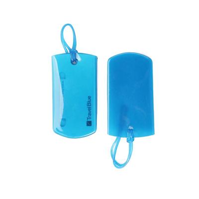 【自营】TravelBlue/蓝旅行李牌软胶托运牌旅行箱吊牌名址牌2对