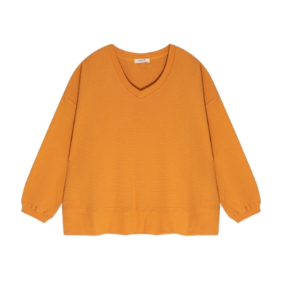 studio CLIP卫衣女24冬季新款时尚流行气质宽松v领纯色上衣116269