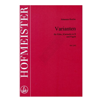 雷施变奏曲长笛单簧管和巴松管