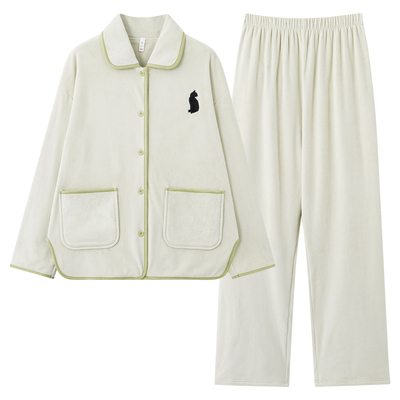 保暖套装纯色高级感可外穿家居服