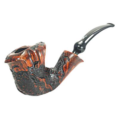 名师nording火焰纹巨头微雕烟斗