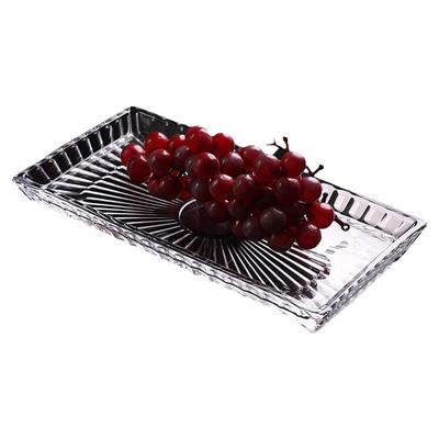 方形平盘否水果盘水晶玻璃欧式