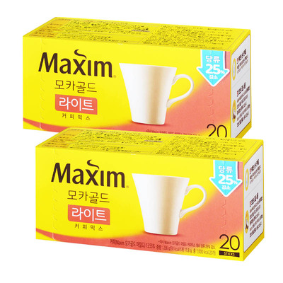 麦馨light咖啡20条maxim韩国摩卡