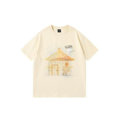 LAMLICKA治愈小熊美式复古短袖