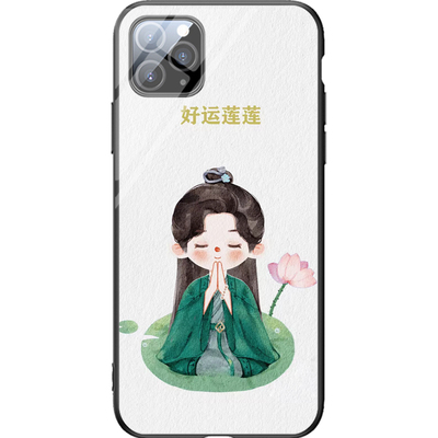 莲花楼卡通Q版趣味三人手机壳