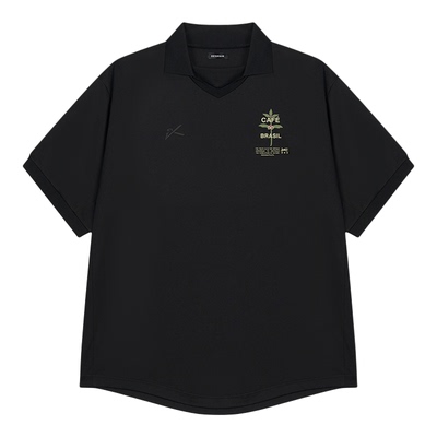 DENHAMx ATHLETA2026年秋季男士新款联名复古宽松Polo短袖T恤