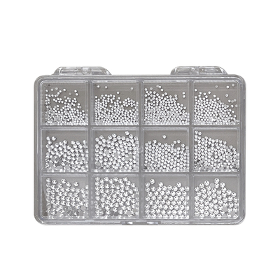 美甲12格圆钻K9迷你小号高亮彩色