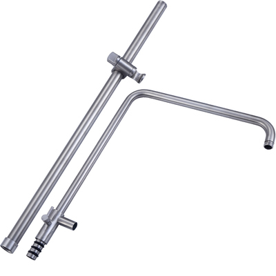 304不锈钢淋浴花洒杆升降杆加长型浴室喷头配件洗浴池澡堂7字弯管