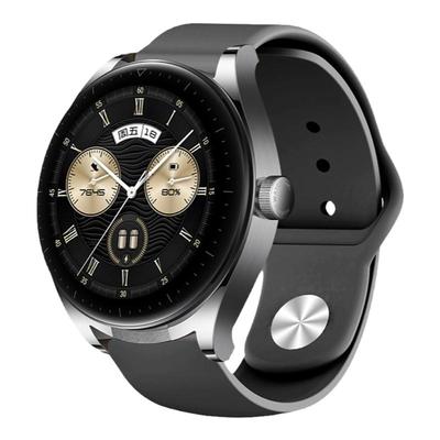 适用华为watch buds手表带GT6反扣硅胶watchgt5pro腕表带watch5智能GT4男女GT3运动荣耀GS/ES腕带GT1配件