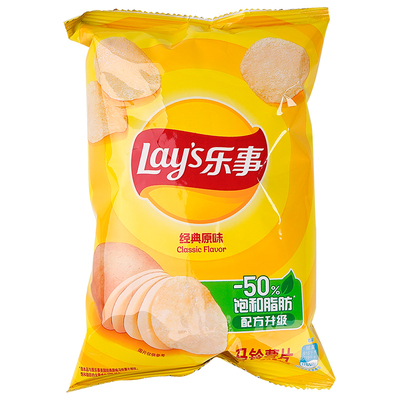 乐事原切薯片40g袋装解馋零食休闲小吃聚会食品原味黄瓜烧烤番茄