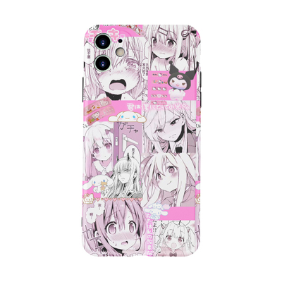 粉色二次元少女库洛米苹果手机壳