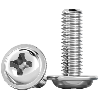 [全网热销]304十字圆头带垫螺丝