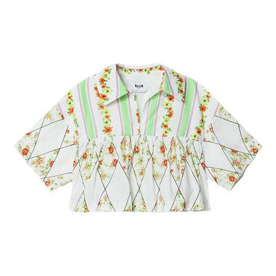 itmsgm女装翻领花卉印花半袖201