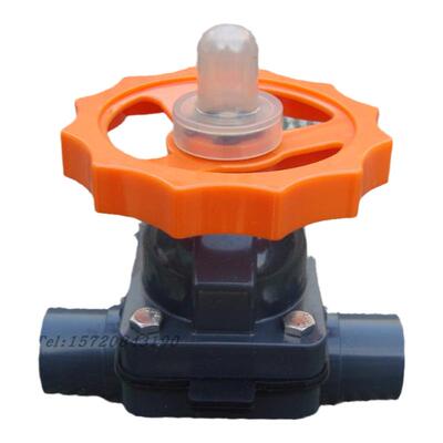 直插式upvc塑料4050耐酸碱隔膜阀