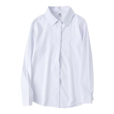 大码装白衬衫长袖春秋工作服衬衣