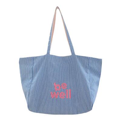 HURIDOM 2024春夏新款大容量帆布包女AB双面布袋包韩版ins风百搭