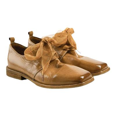 中跟深口单鞋真皮复古英伦小皮鞋