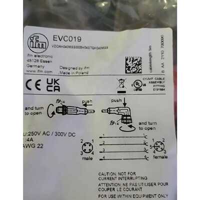 议价易福门连接线EVC019 EVC018  EVC017  EVC016原装下单请询价