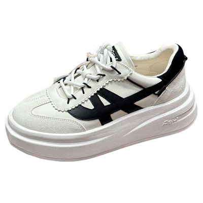 ASH女鞋厚底增高拼色休闲板鞋