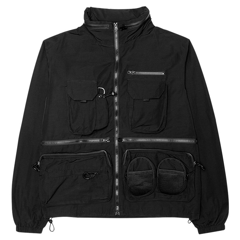 Mind Error Tech Jacket秋冬机能多口袋隐藏印花夹克情侣外套潮_虎窝淘