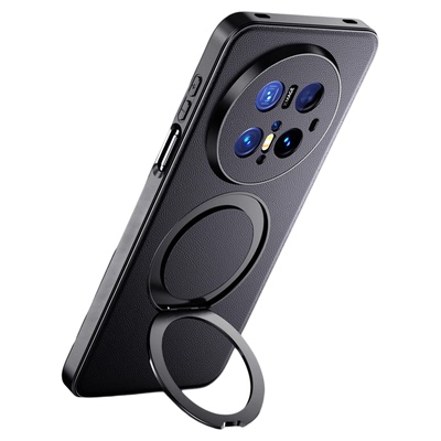 适用mate70系列磁吸支架真皮软壳