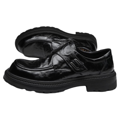 男士休闲皮鞋男款真皮英伦风商务